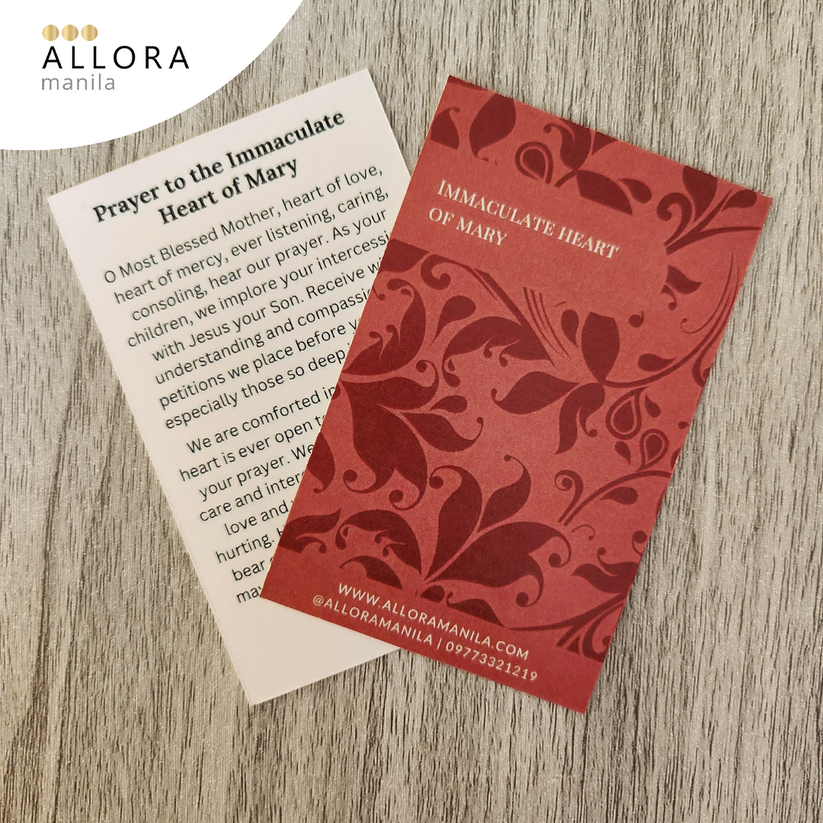 Prayer Cards (stampita) – Allora Manila