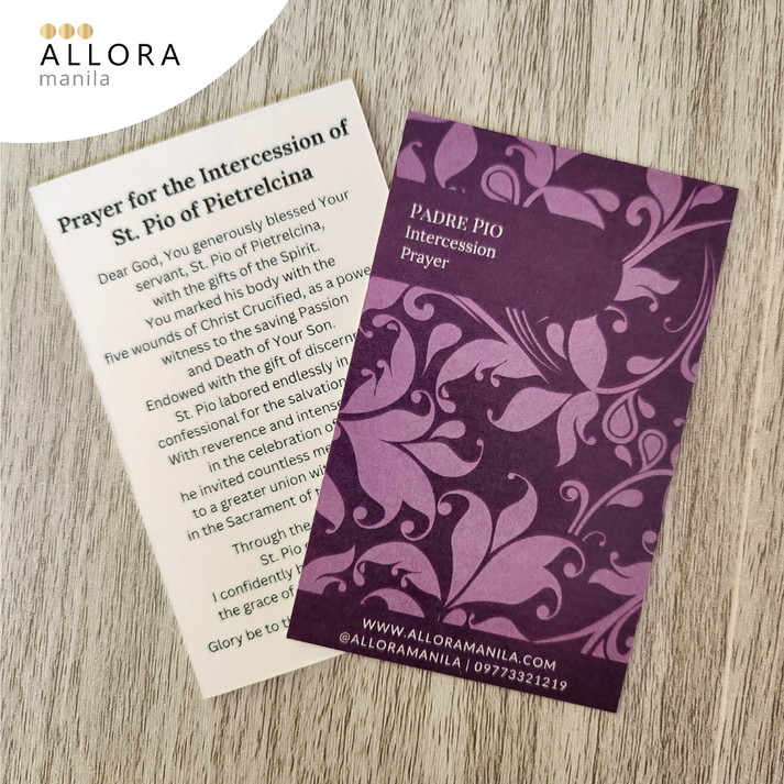 Prayer Cards (stampita) – Allora Manila