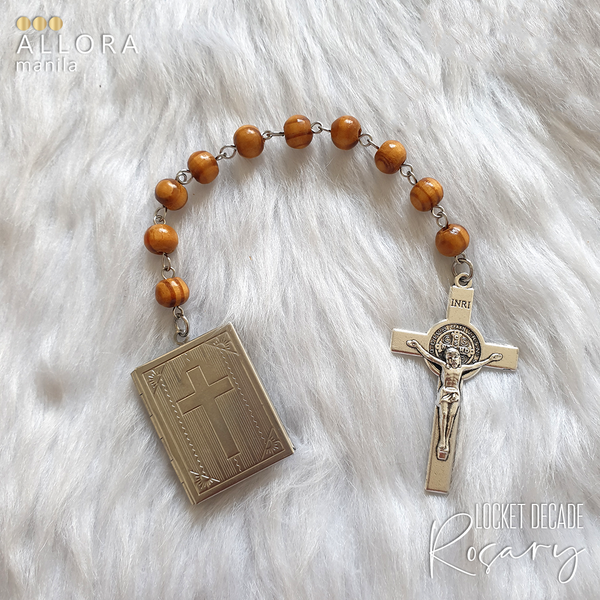 Locket Decade Wood Rosary – Allora Manila